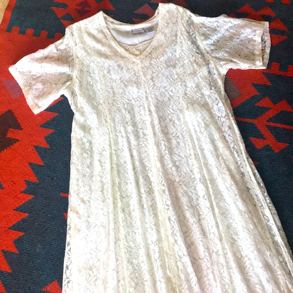 Starina | Dresses | Starina White Lace Dress | Poshmark